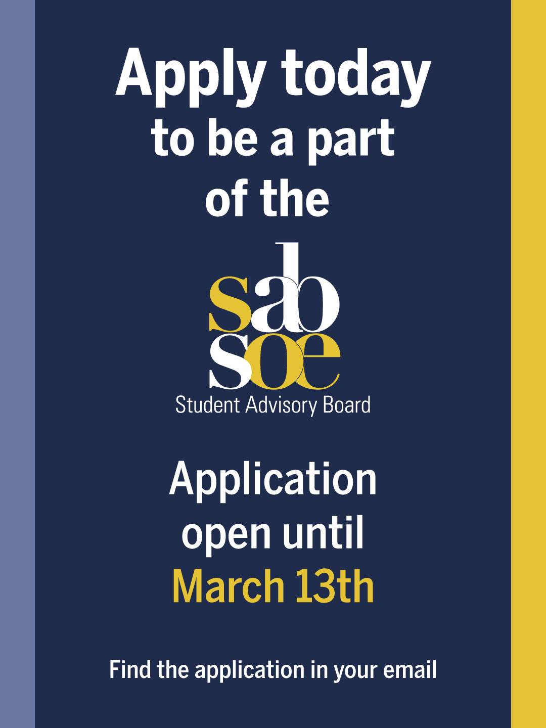 SAB Applications | University of Michigan Marsal Family School of Education