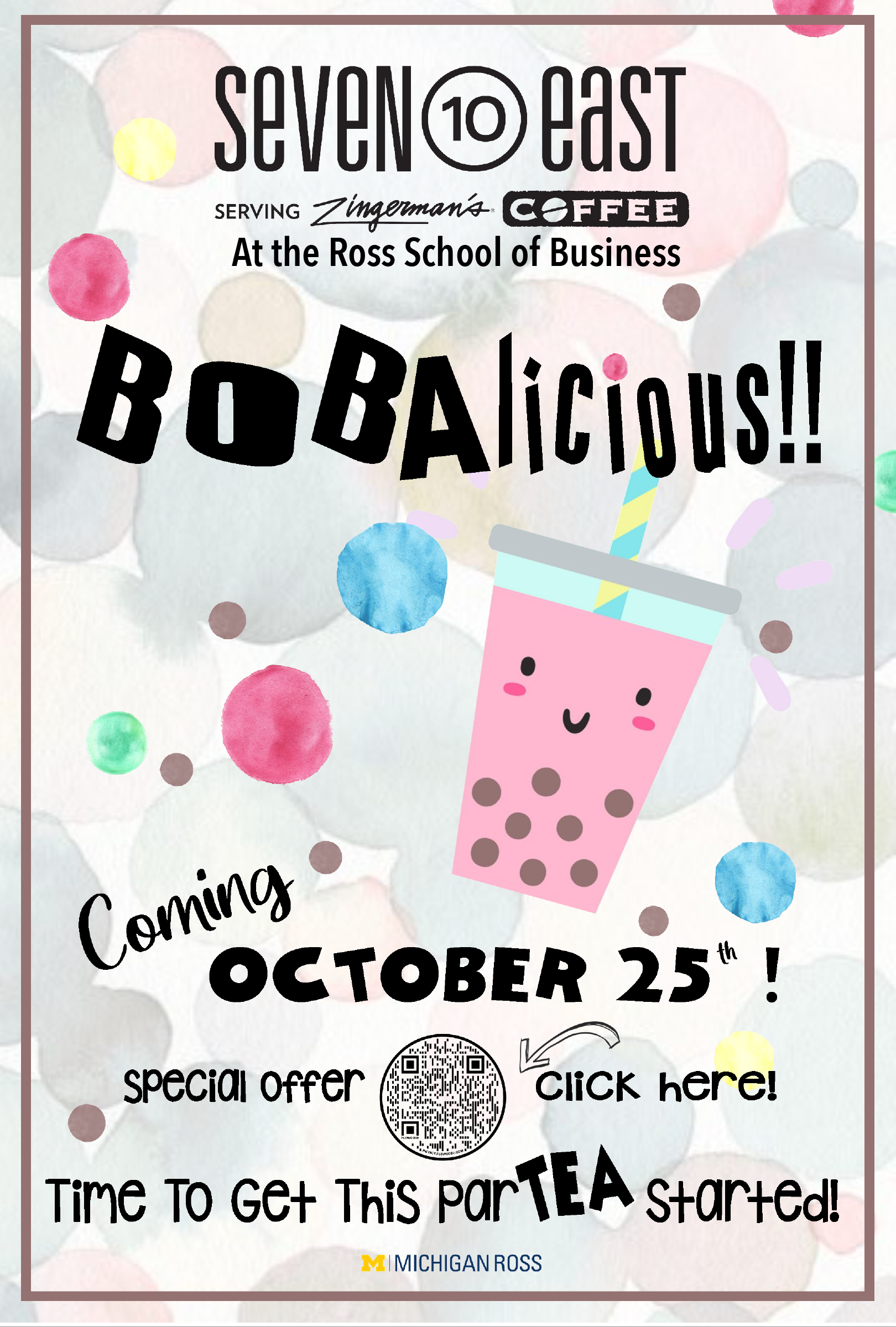 Ross Boba Tea | University of Michigan Marsal Family School of Education