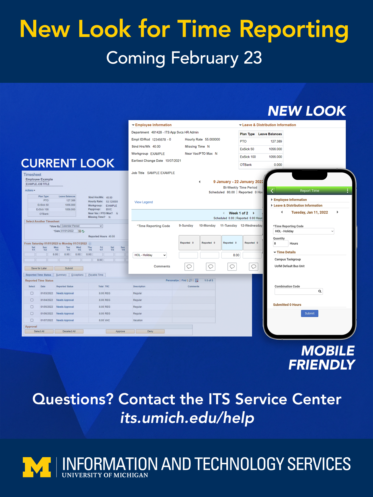 Time Reporting 3/4 | University of Michigan Marsal Family School of ...