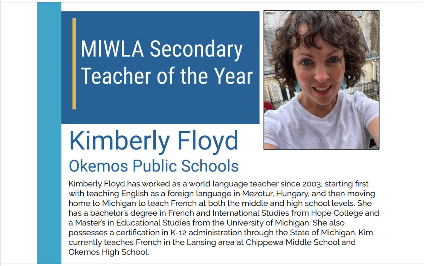 Kimberly Floyd (AM ’07, TeachCert ’07) named Secondary Teacher of the ...