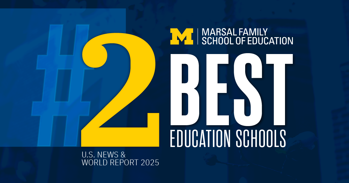 U.S. News & World Report ranks the University of Michigan Marsal Family ...