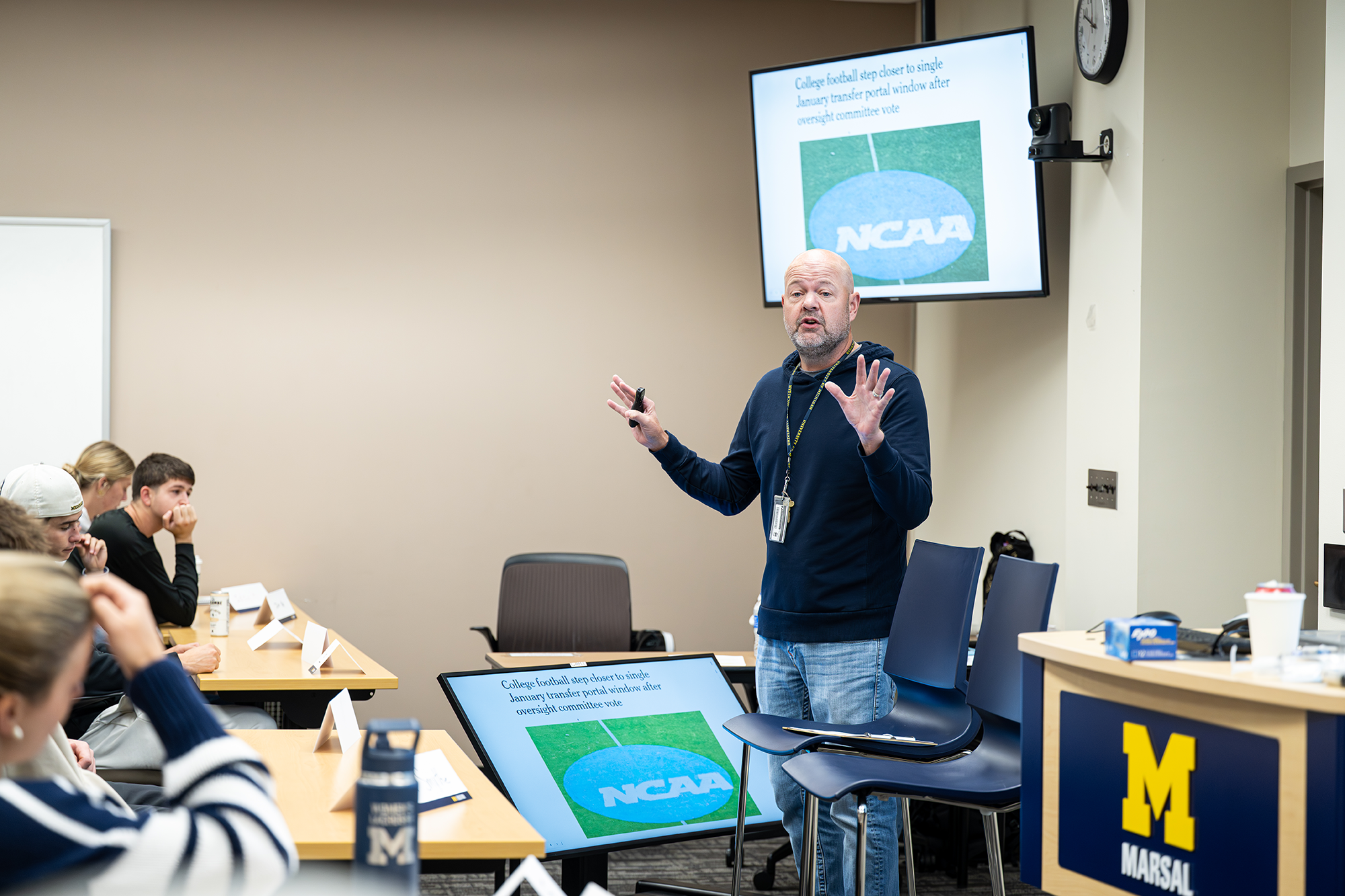 Students studying intersection of college athletics, money | University ...